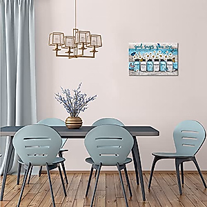 God Says You Are Wall Art - Daisy Wall Decor - Christian Inspirational Encouragement Gifts for Women - Butterfly Picture Living Room Bathroom Bedroom Office Home Decor (Daisy Flower,12x16 inch Unframe)…