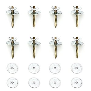 heyous 8 Set Bird Cage Feeder Stand Perches Accessories Hardware - 8pcs Wing Nut 8pcs Set Screw and 16pcs Flat Washer Hamster Board Pole Fixing Breeding Box Screws