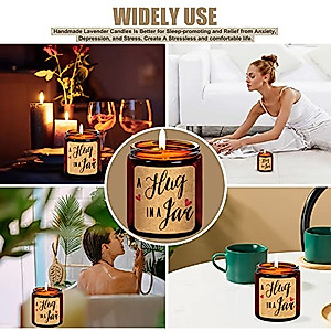 Warm Hug in A Jar Candle Premium Soy Wax Scented Candles for Home, Thinking of You Gift Candles Feel Better Cheer Up Get Well Soon Gifts for Women Relaxation, Stress Relief, Meditation, Bath