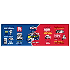 Lucas Oil Lucas 10045 Heavy Duty 85/140 Gear Oil - 1 Gallon