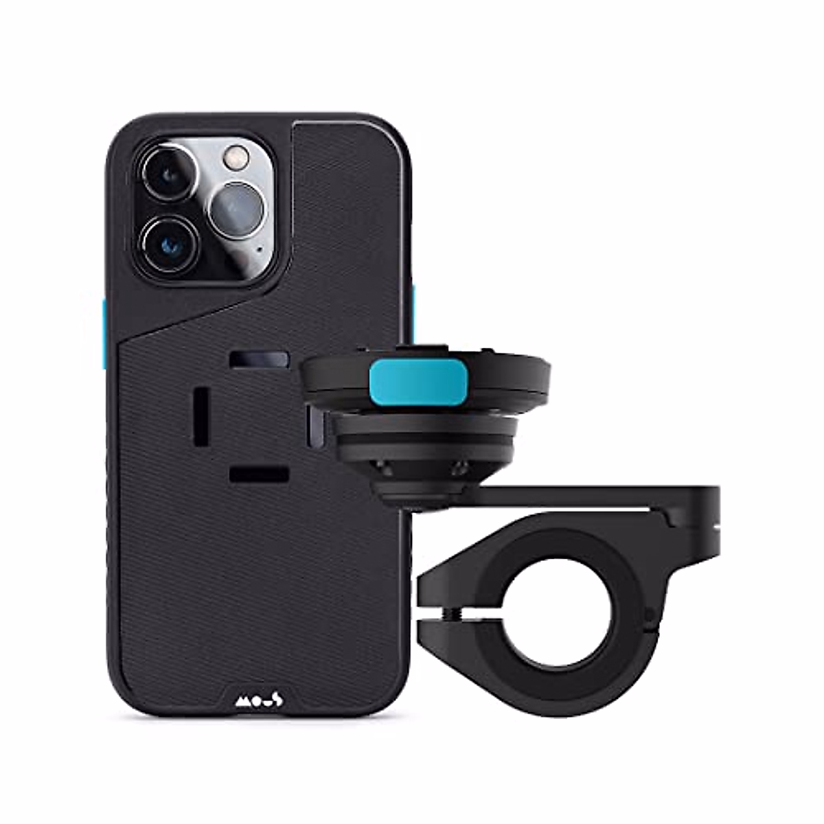 Mous - Motorcycle Phone Mount and Phone Case for iPhone 13 Mini - Motorcycle Phone Holder Kit - IntraLock Motorcycle Bar Mount and Evolution Phone Case for iPhone iPhone 13 Mini - Evolution Moto