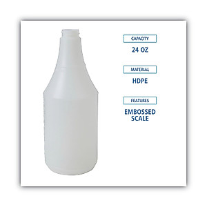 Boardwalk BWK00024 24 oz. Embossed Spray Bottle - Clear (24/Carton)
