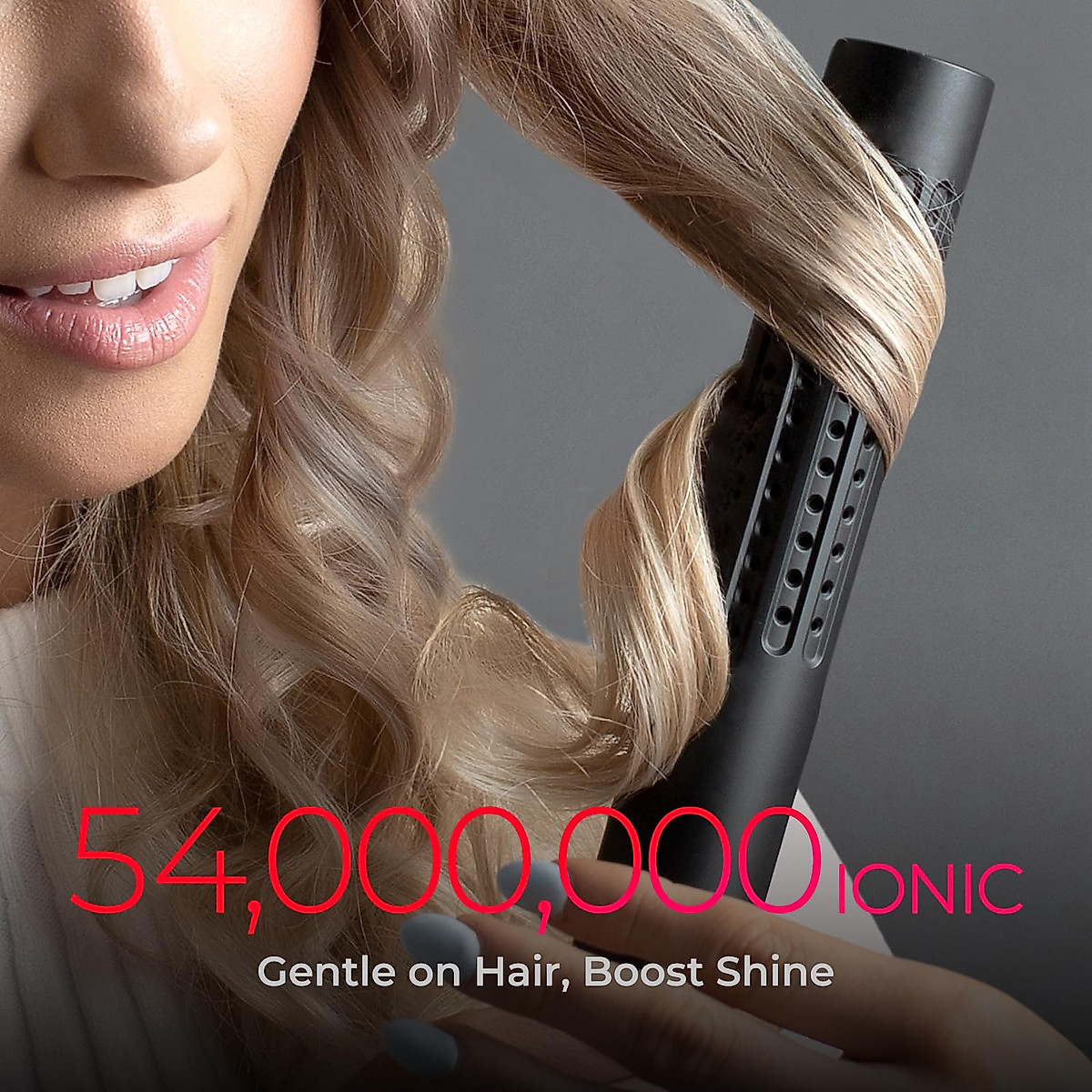 TYMO AIRFLOW Styler Curling Iron - Flat Iron Hair Straightener and Curler 2 in 1, Ionic Ceramic Hair Waver Curing Wand for Short Hair, Lightweight & Dual Voltage for Travel, Anti-Scald, 5 Temps