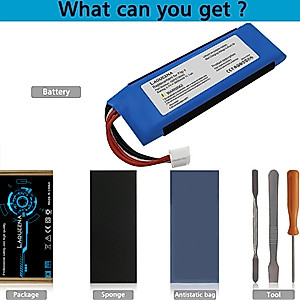 LAQUEENA GSP872658G 4000mAh Battery Compatible with JBL Flip 4, Flip 4 Special Edition Waterproof Bluetooth Speaker with Tools Battery Part NO Flip4 GSP872693 01 3.7V