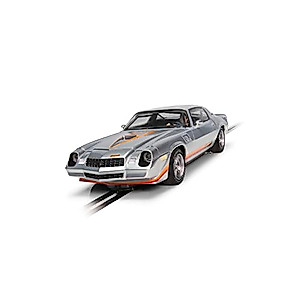 Scalextric Chevrolet Camaro Z28 Silver 1:32 Slot Race Car C4227
