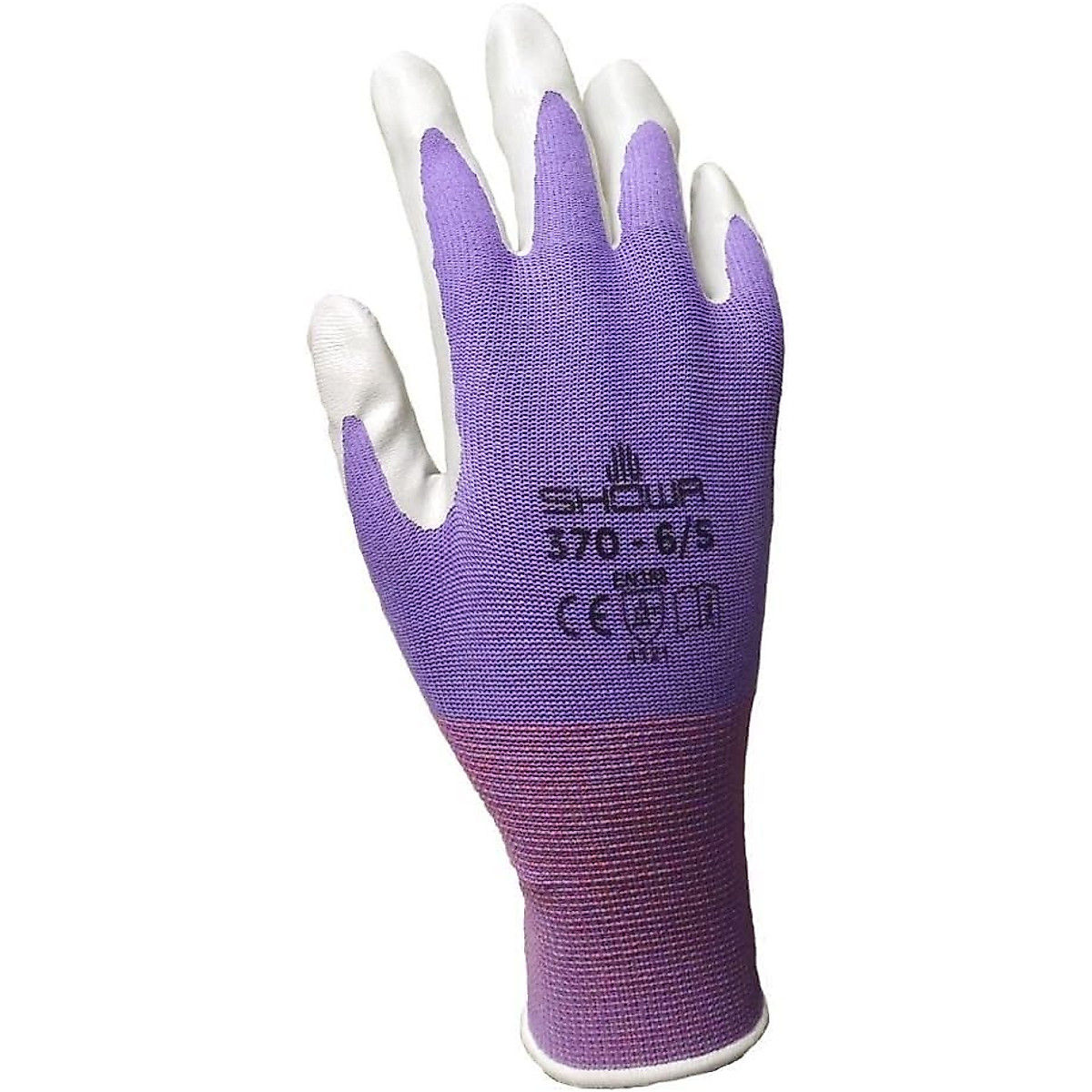 4 Pack Atlas Glove NT370 Atlas Nitrile Garden Gloves - Small (Assorted Colors)