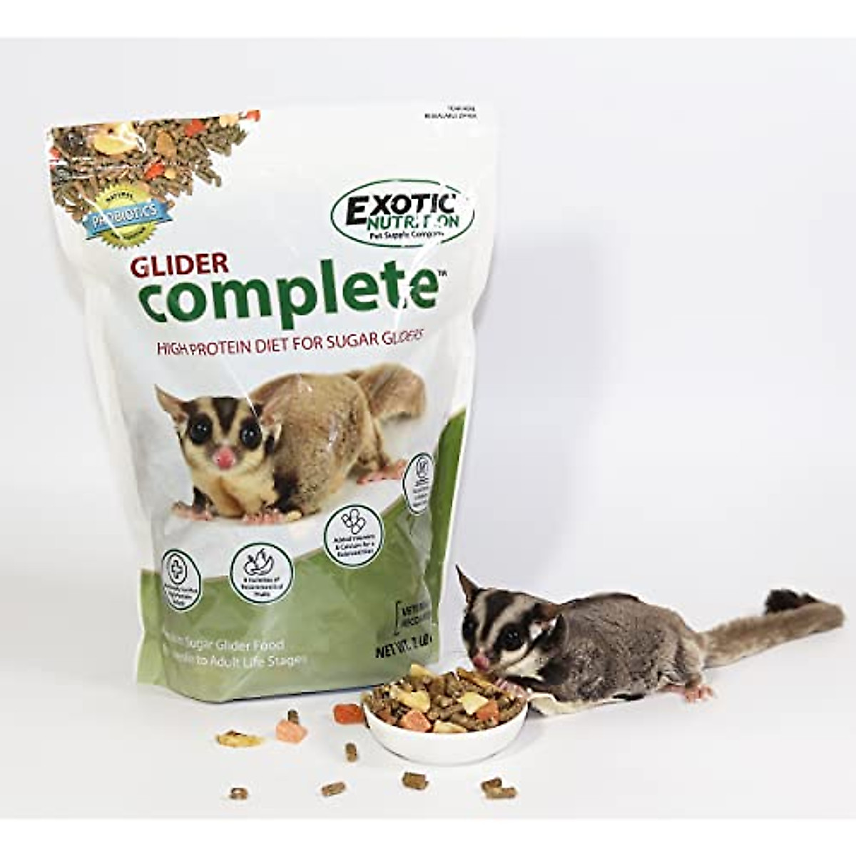 Glider Complete - Healthy High Protein Nutritionally Complete Staple Diet Sugar Glider Food (2 lb)