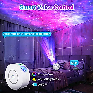 V JULES.V Star Projector, Galaxy Projector for Bedroom, Smart APP & Voice Control Galaxy lamp, Compatible with Alexa & Google Home, for Kids Adults Bedroom,Room Decor,Game Room,Party