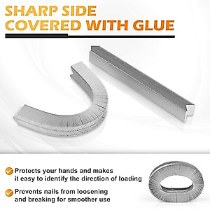 7MM V-Nails 30 Gauge 10.3mm Diameter 7mm Length UNI Hard Wood Type V Nails for V1015 Picture Frame Nailer 4,000 PCS/BOX