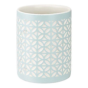 Allure Home Creation Felix 4-Piece Ceramic Bathroom Accessory Set Aqua