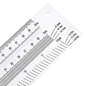 Ultra Precision Marking Ruler, Stainless Steel Metric Version Woodworking Scribing Ruler Gauging Tool High-precision T Square (12 inch)