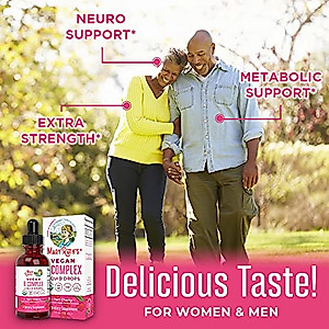 Vitamin B Complex with Biotin | B Complex Vitamin Supplement | 2 Month Supply | Liquid Vitamins for Hair Skin Nails | Energy Support Supplement | Vegan | Non-GMO | Gluten Free | 1 Fl Oz