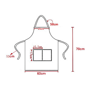 TSD STORY 15 PCS Black Bulk Aprons for Women Men Unisex Adult with 2 Pockets, Chef Kitchen Server Grill Restaurant Cooking Baking Painting Bib Apron (Black-24 x28)