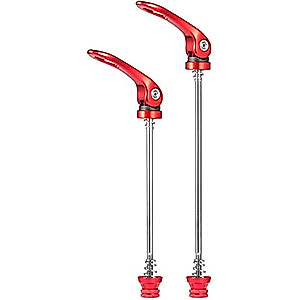 Chooee Quick Release Skewers Front & Rear Set for Mountain bike,red
