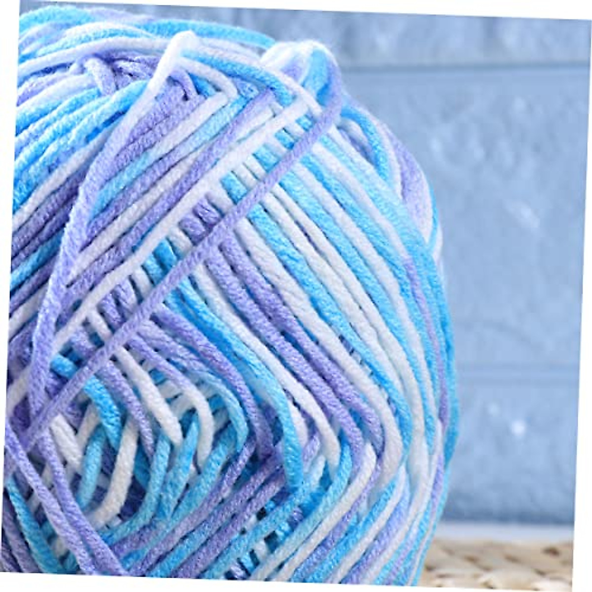 VILLCASE Knitting Yarn Soft Chunky Yarn Cotton Yarn for Crocheting Knitting Accessories Green Yellow Blue White Black red Yarn Blanket Yarn Bulky Yarn Cotton Yarn Cone Set Baby coarse Wool