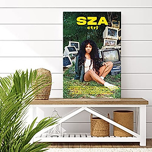SZA Poster American Singer Strl Album Wall Art Personal Photo Fan Souvenir Collectibles Living Room Print Bedroom Painting 12x18in Unframed