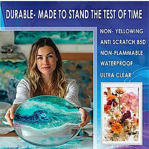 NAKED FUSION - Epoxy Resin 80 OZ KIT- Craft Art Resin -The CRAFTERS RESIN Crystal Clear Casting, Silicone Molds, Flowers, DIY, Art, Wood, River Table, Countertop, Food Safe, Non-Toxic- Heat Resistant