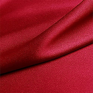 Orfemui Scarlet 100% Pure Silk Fabric 16mm by The Pre-Cut 1 Yard 45" Width Wedding Dressmaking Sewing DIY