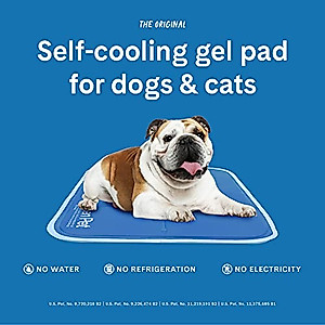 The Green Pet Shop Dog Cooling Mat, Medium - Pressure Activated Pet Cooling Mat for Dogs and Cats, Sized for Medium Sized Pets (21-45 Lb.) - Non-Toxic Gel, No Water Needed for This Dog Cooling Pad