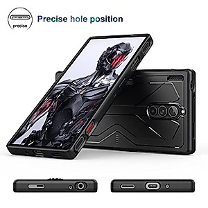 Cresee Case for Red Magic 8 Pro/Red Magic 8S Pro, Flexible TPU Cover Anti-Scratch Shockproof Phone Case for Nubia RedMagic 8 Pro/8S Pro, Black