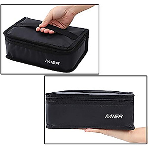 MIER 2 Compartment Lunch Bag and Small Lunch Bag