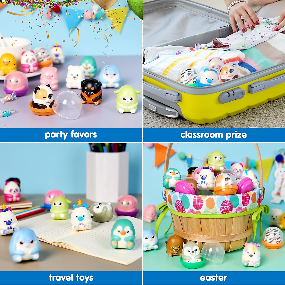 JOYIN 20 Pcs squishy toys Kawaii Animal Party Favors for Kids Slow Rising Toys for Boys and Girls Stress Relief Squeeze Toys for Birthday Party Gifts Goodie Bag Stuffers Pinata Stuffers