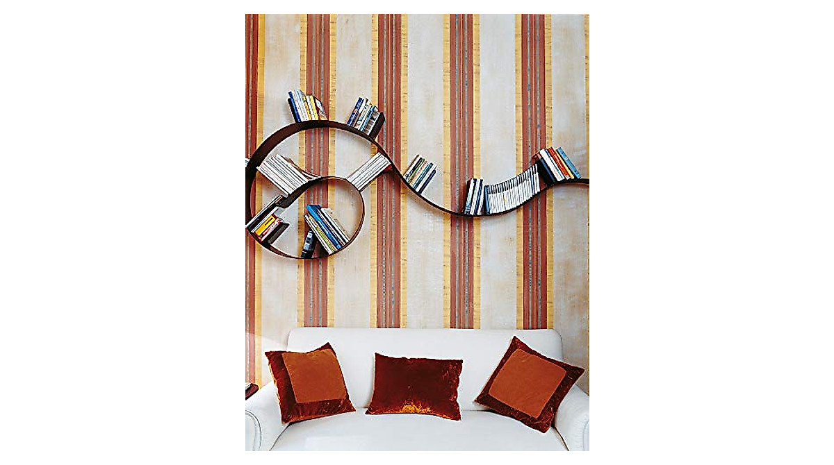 Kartell Bookworm Bookshelf - Modern White Flexible Bookcase