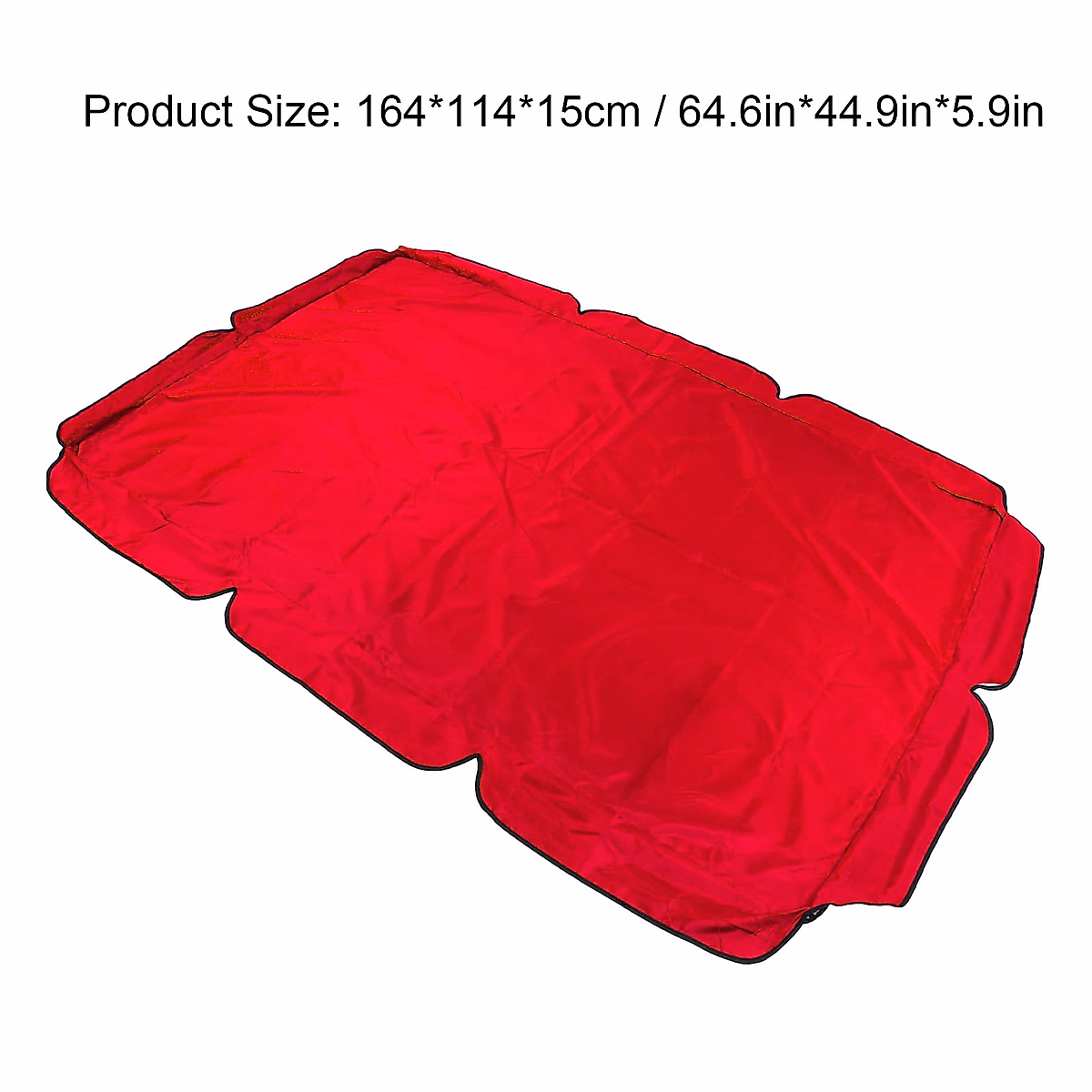 lesiega Swing Canopy Replacement Canopy Top Cover with 4 Reinforcing Straps Waterproof Sun Resistant Oxford Cloth Replacement Canopy Top for Outdoor Garden Patio Porch Yard(Red)