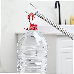 Cabilock 3pcs Clothing Shelf Cm Rod Utility Steel Outdoor Reacher Curtain Reach Retractable Hanger Pole Clo Stainless Adjustable Clothes Telescopic Wardrobe Poles Reaching with Long