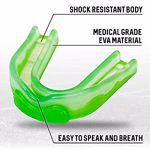 Franklin Sports Athletic Mouthguards - Sport Mouthguards for Football, Wrestling, MMA, Boxing + More - All Sport Mouthguards - Youth Ages 6 - 11 - 2 Pack