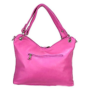 Zzfab Big Flower Purse with Clasp Fushia