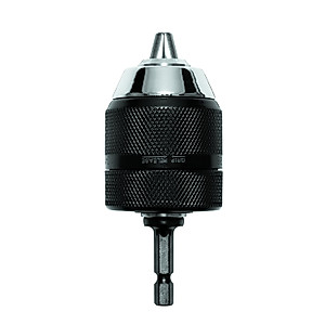 IRWIN Tools 1869514 Impact Performance Series Square Drive to Hex Shank Socket Adapter, 1/4-Inch Hex to 3/8-Inch Standard Keyless Chuck