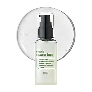 PURITO Centella Unscented Serum, for All Skin Types, Ampoule, Soothing, Calming, Facial Serum for face, Vegan & Cruelty-Free, Korean Skin Care, 60ml 2fl.oz