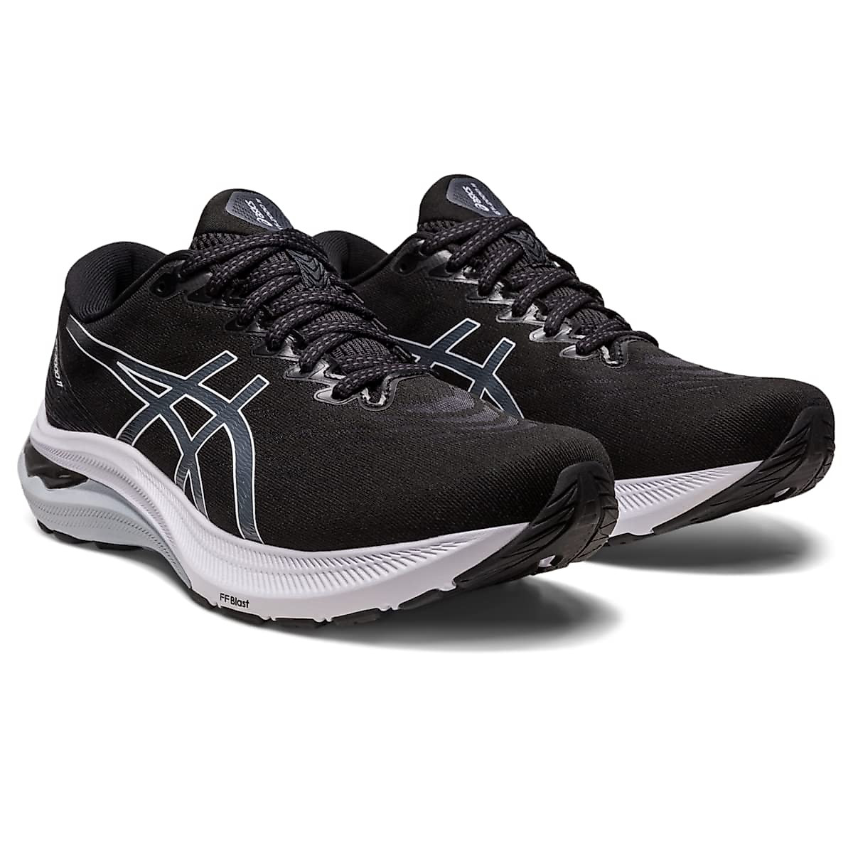 ASICS Women's GT-2000 11 Running Shoes, 9, Black/White