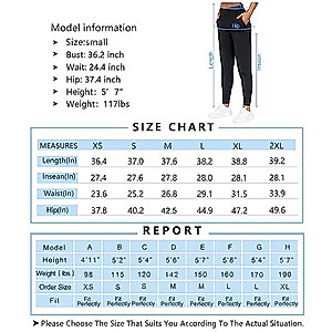 THE GYM PEOPLE Womens Joggers Pants with Pockets Athletic Leggings Tapered Lounge Pants for Workout, Yoga, Running, Training (Large, Black)