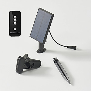 Brightech Ambience Pro – Solar Power Remote Control Outdoor String Lights with Edison Bulbs – Shatterproof, Commercial Grade LED Waterproof Patio Lights, Christmas – 1W 15 Bulbs, 3,000K, 48 ft