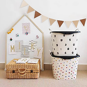 6 Feet Boho Pennant Banner Triangle Flag PU Bunting Brown Nursery Decor Boho Baby Shower Decorations