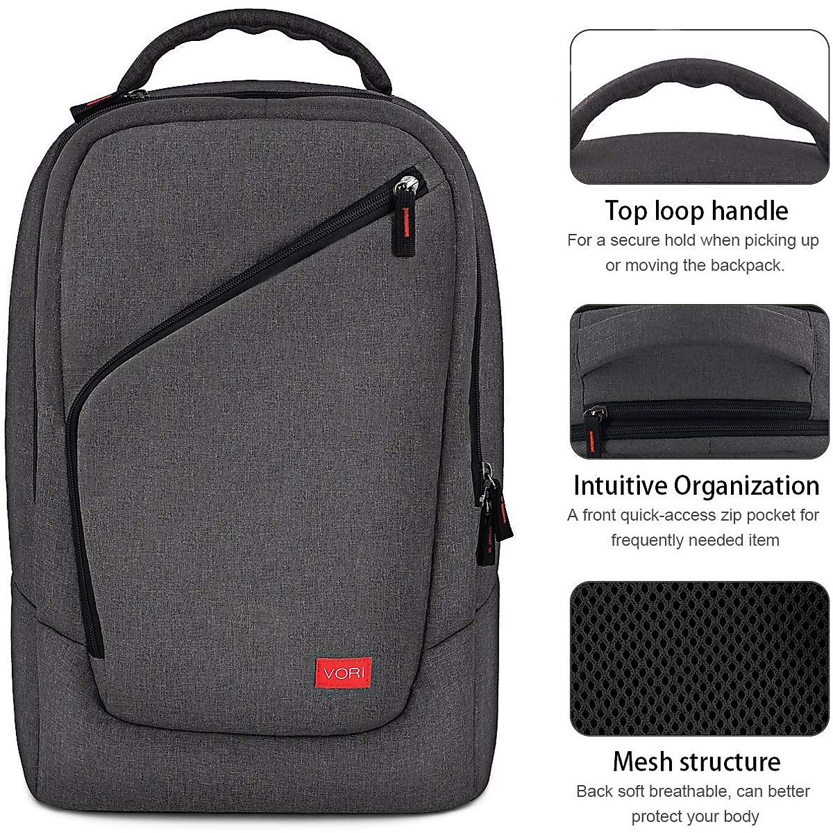 VORI Game Elite Traveling Backpack for Nintendo Switch and Switch OLED Model 2021, Portable Carrying Storage Bag for PS4 Slim and Xbox ONE, Protective Design for Home Storage and Travel, Grey