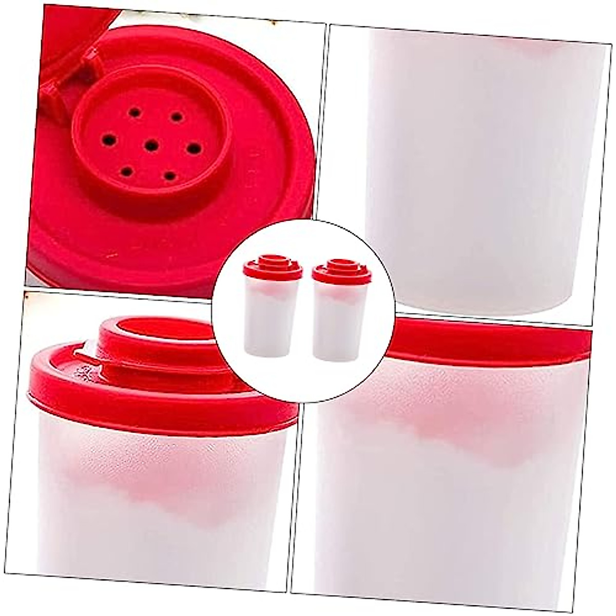 Container 2pcs Shaker Plastic Container Mini Containers Mini Plastic Containers Bottle Jalepeño Condiment Outdoor Seasoning Jars Portable Shaker Outdoor