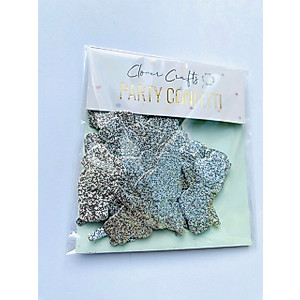 50 x Silver Middle finger Confetti | Divorce Party cake decorations | Breakup party decorations