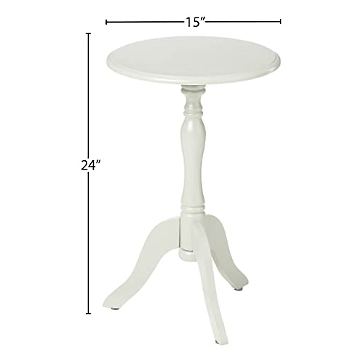 Decor Therapy Simplify Pedestal Accent Table, Olive Branch