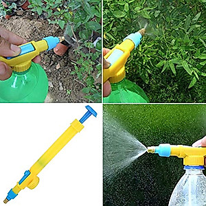 Mini Water Pump Garden Sprayer, Manual High Pressure Mini Water Pump Garden Spray Bottle Trolley Watering Tool for Flower Plant