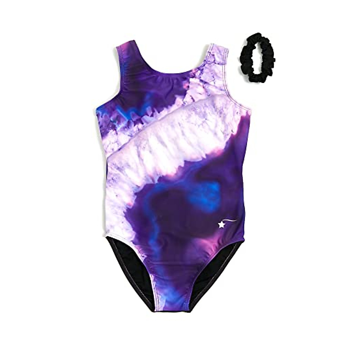 Destira Gymnastics Leotards for Girls, Glamethyst, Super Soft Leotards for Women and Girls with Matching Scrunchie, Gymnastics, Dance, Cheer, Yoga, and More, Child Large (10)