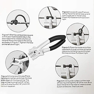 Archery Plier D Loop Plier, Multi function Pliers D Loop Pliers Copper Buckle Pliers Clamping Archery Bow Hunting Repair Tools