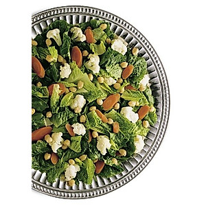 Wilton Armetale Flutes and Pearls Large Round Chip and Dip Server, 15.5-Inch