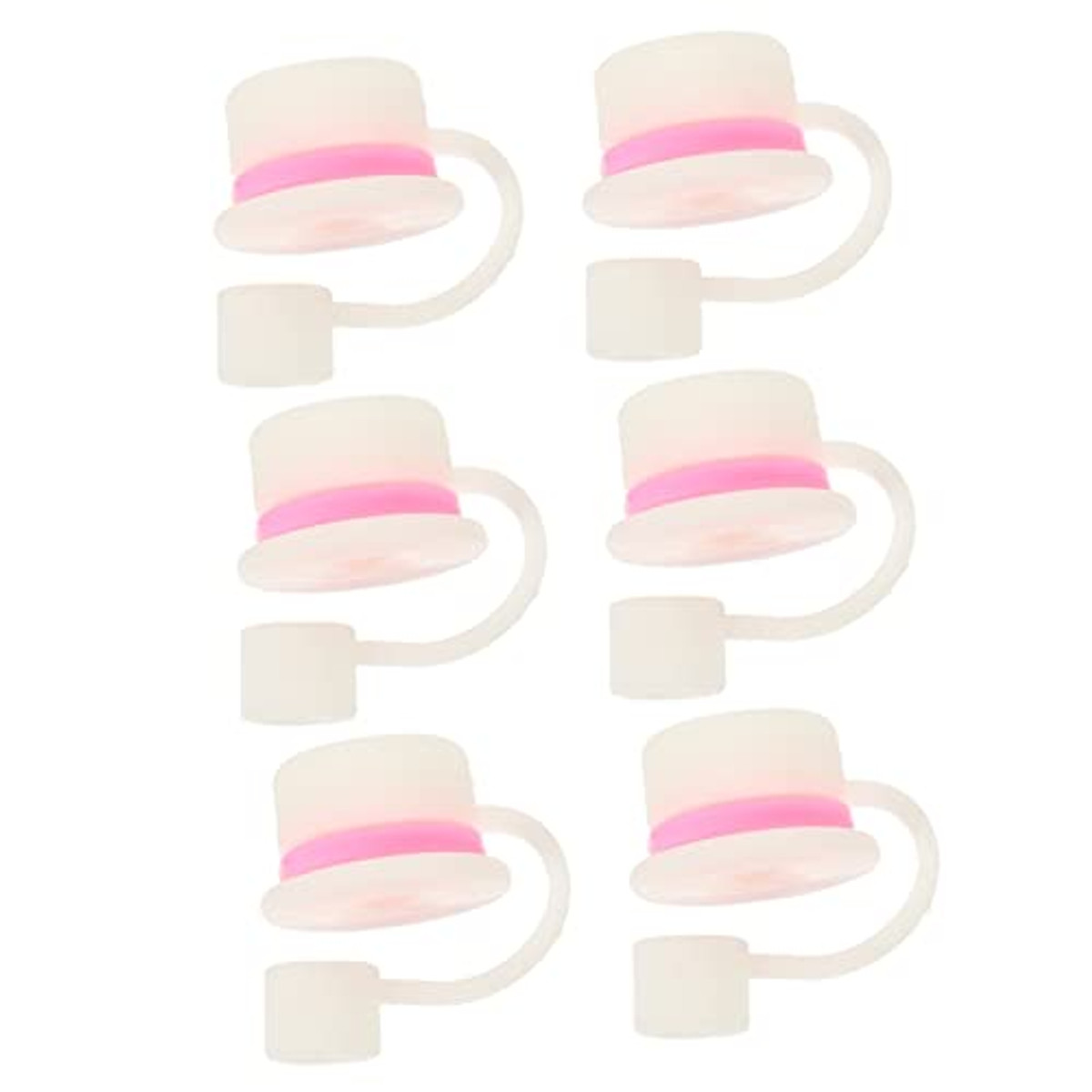 ABOOFAN 18 Pcs Straw Cap Straw Covers Straw Decors Silicone Straw Straws for Tumblers Straw Hole Cover Drinking Straw Cover Reusable Straw Tips Covers Straw End Plugs Glass Straight 8mm