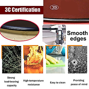 ZQKJLH Lazy Susan Tempered Glass Heavy Duty Turntable Round Dining Table Swivel Large Tabletop Serving Plate Transparent Rotating Tray with Silent Bearing Centerpieces ( Battery *1 : Ø 50cm/20in )