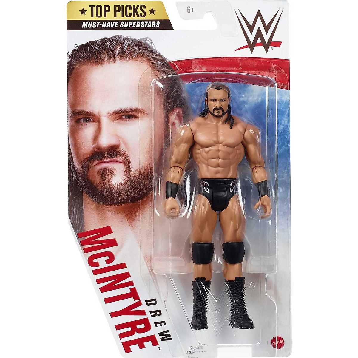 WWE Mattel Top Picks Drew McIntyre Action Figure 6 in Posable Collectible and Gift for Ages 6 Years Old and Up, Multi (GTG69)