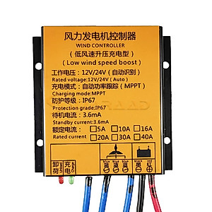 Wind Turbine Charge Controller 12V 24V 48V, 5000W MPPT Charger Wind Turbine Controller IP67 Waterproof DC for DC Wind Turbines ,12v