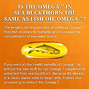 sibu Omega-7 Softgels, Premium Organic Himalayan Sea Buckthorn Oil (60ct, 30 Day Supply) – Supplement for Healthy Skin, Hair, Nails and Dryness